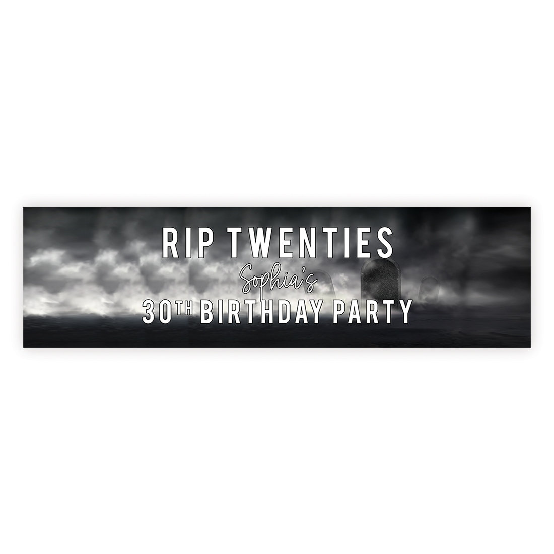 Koyal Wholesale Custom Halloween RIP Twenties 30Th Birthday Banner ...