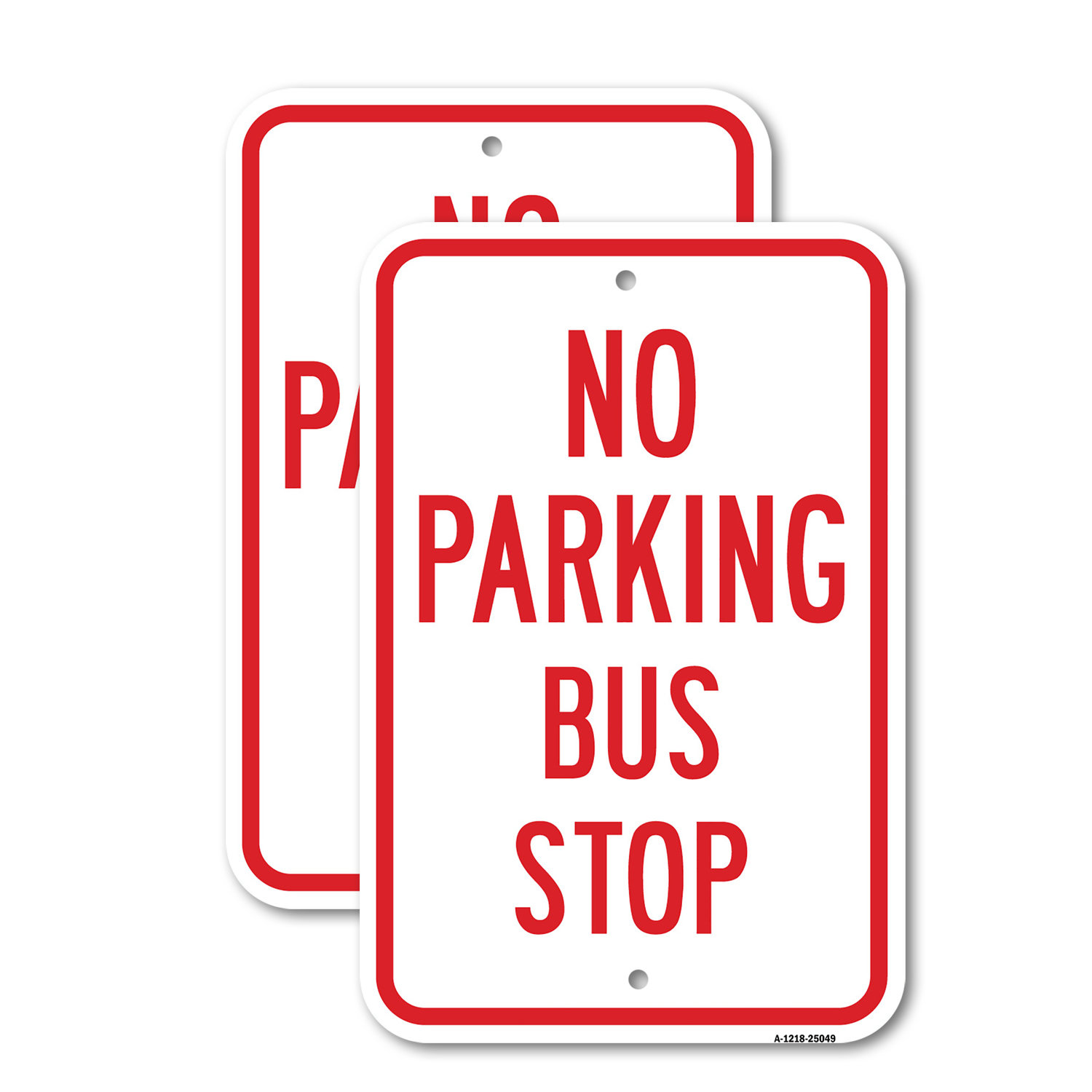 SignMission No Parking Bus Stop Aluminum Sign | Wayfair