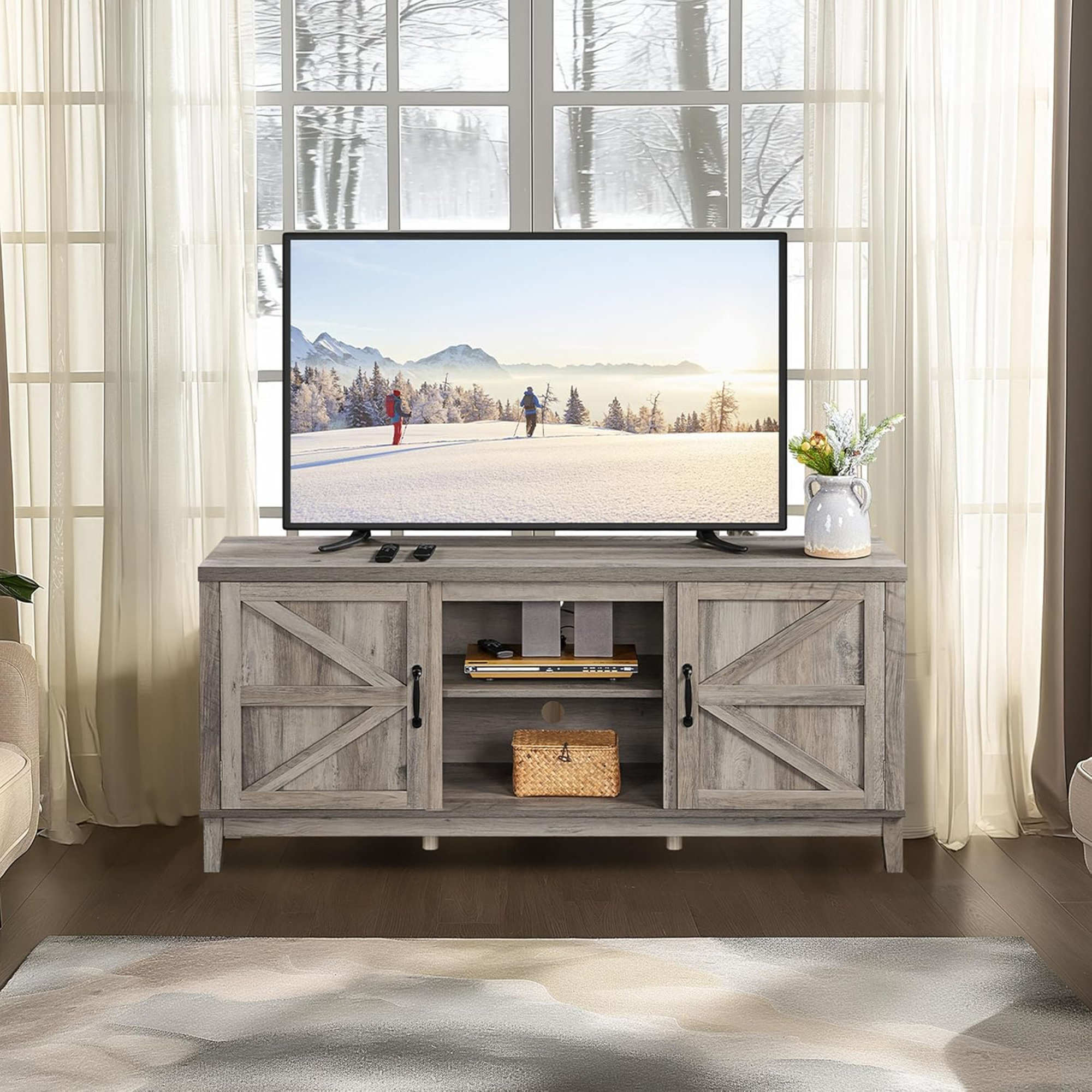 Gracie Oaks Farmhouse TV Stand | Wayfair