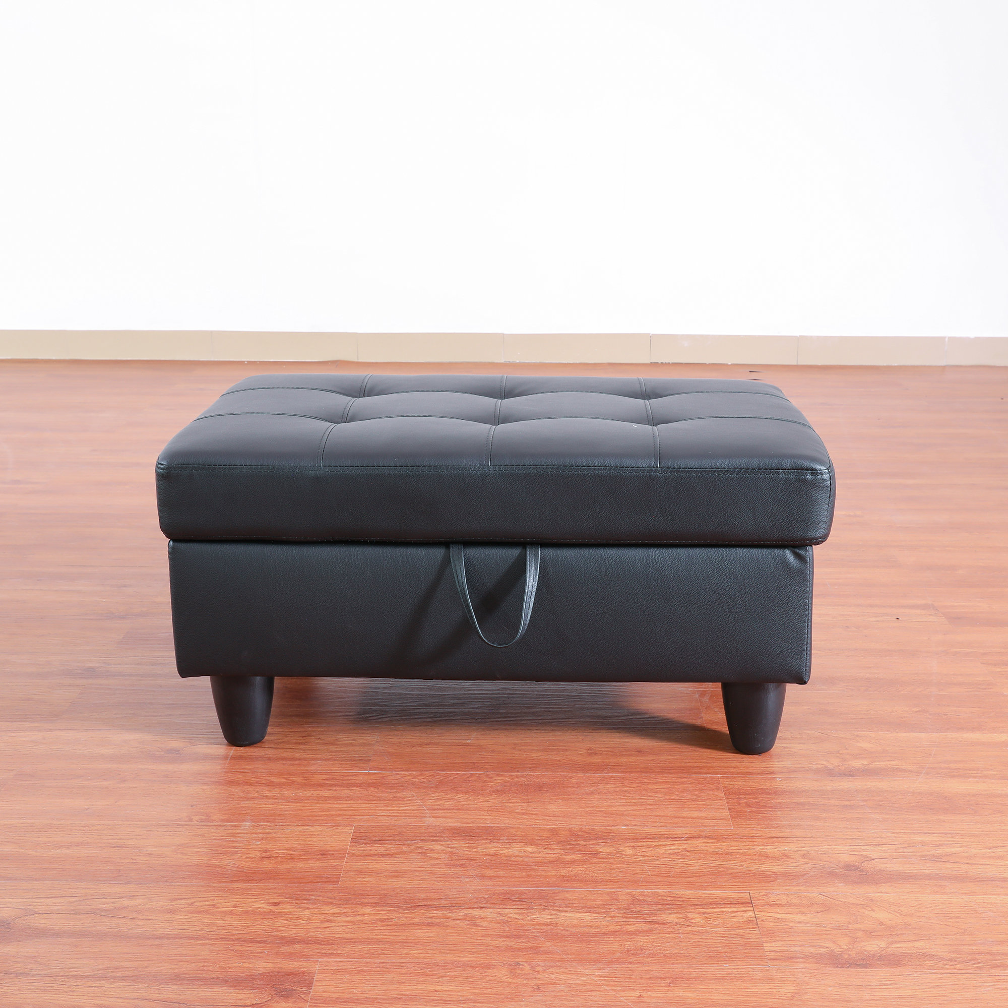Ivy Bronx Maloni 35" Wide Upholstered Ottoman | Wayfair