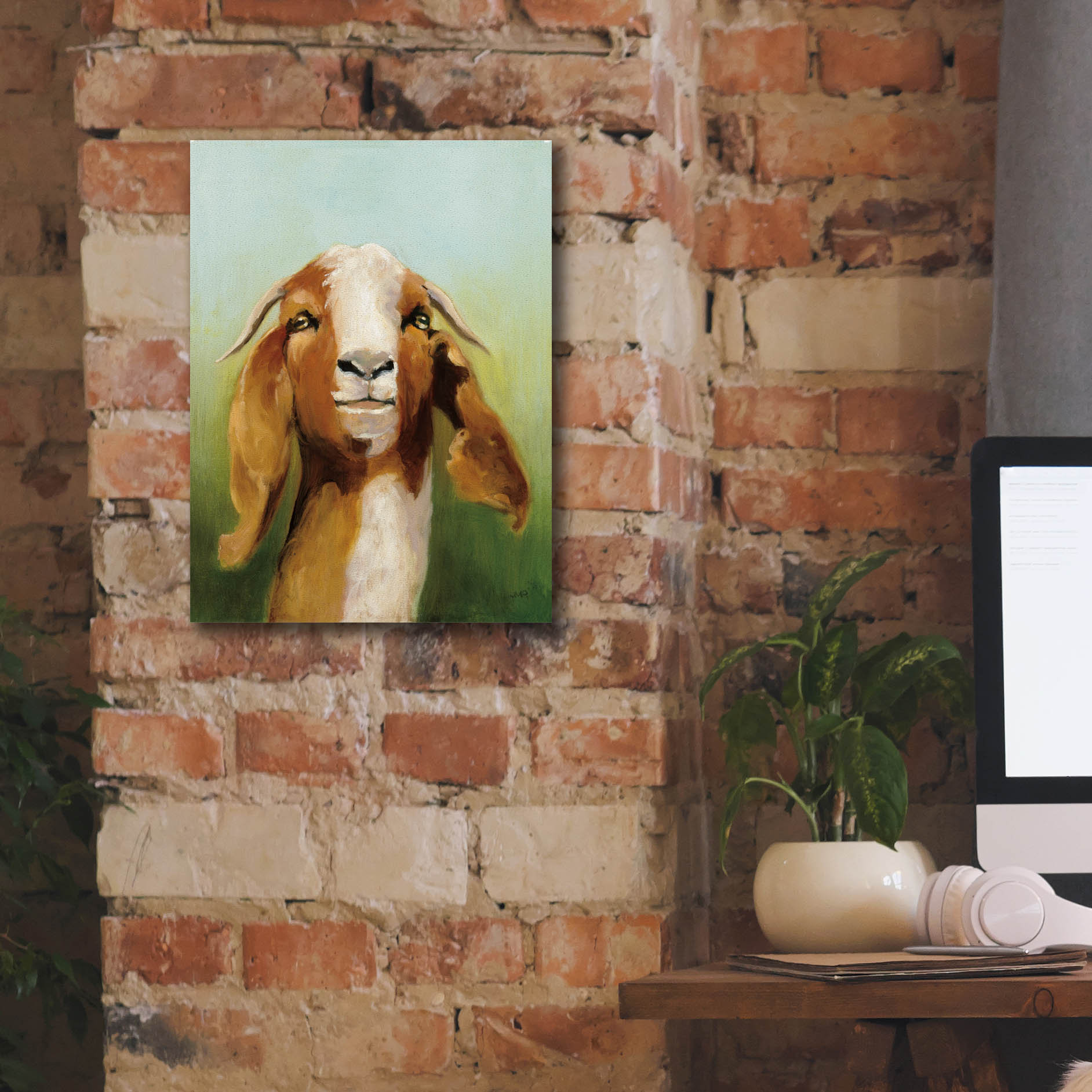 Epic Graffiti 'Got Your Goat V2 C' by Julia Purinton Canvas Wall Art ...