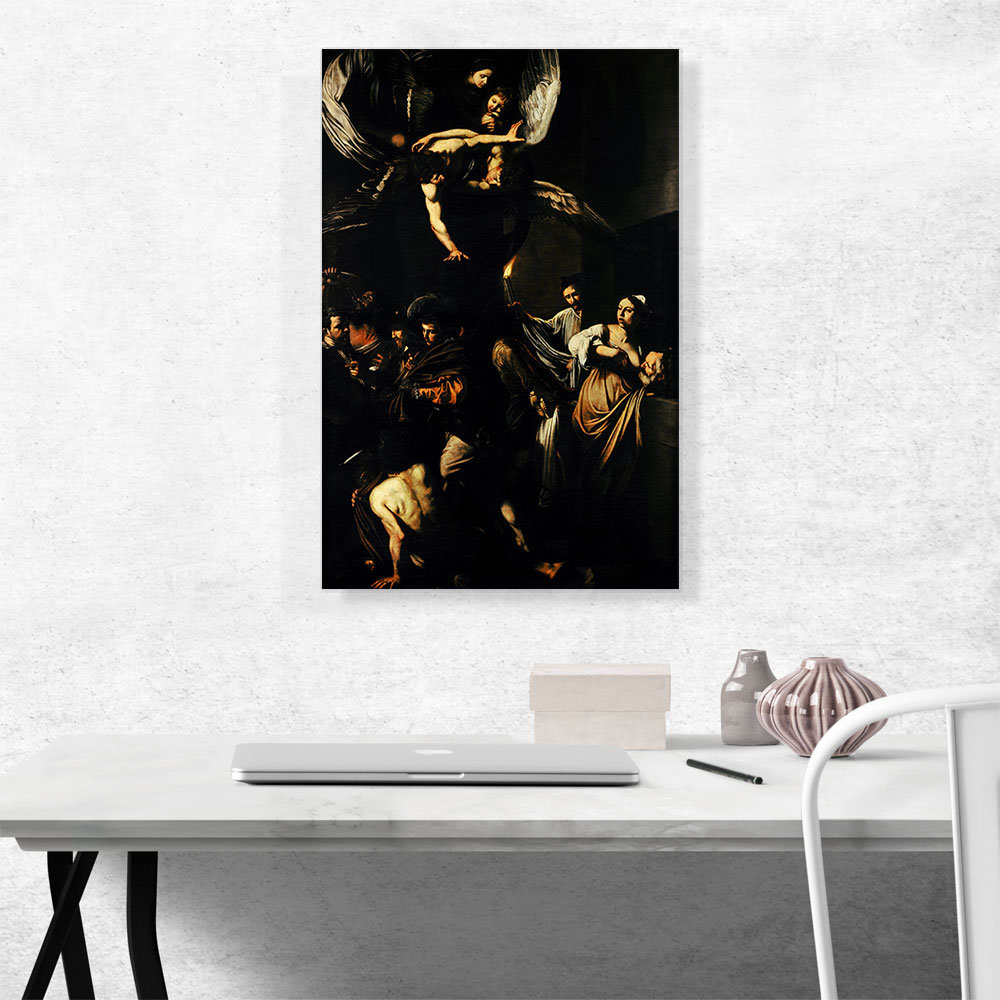 ARTCANVAS The Seven Works Of Mercy 1607 On Canvas by Caravaggio ...