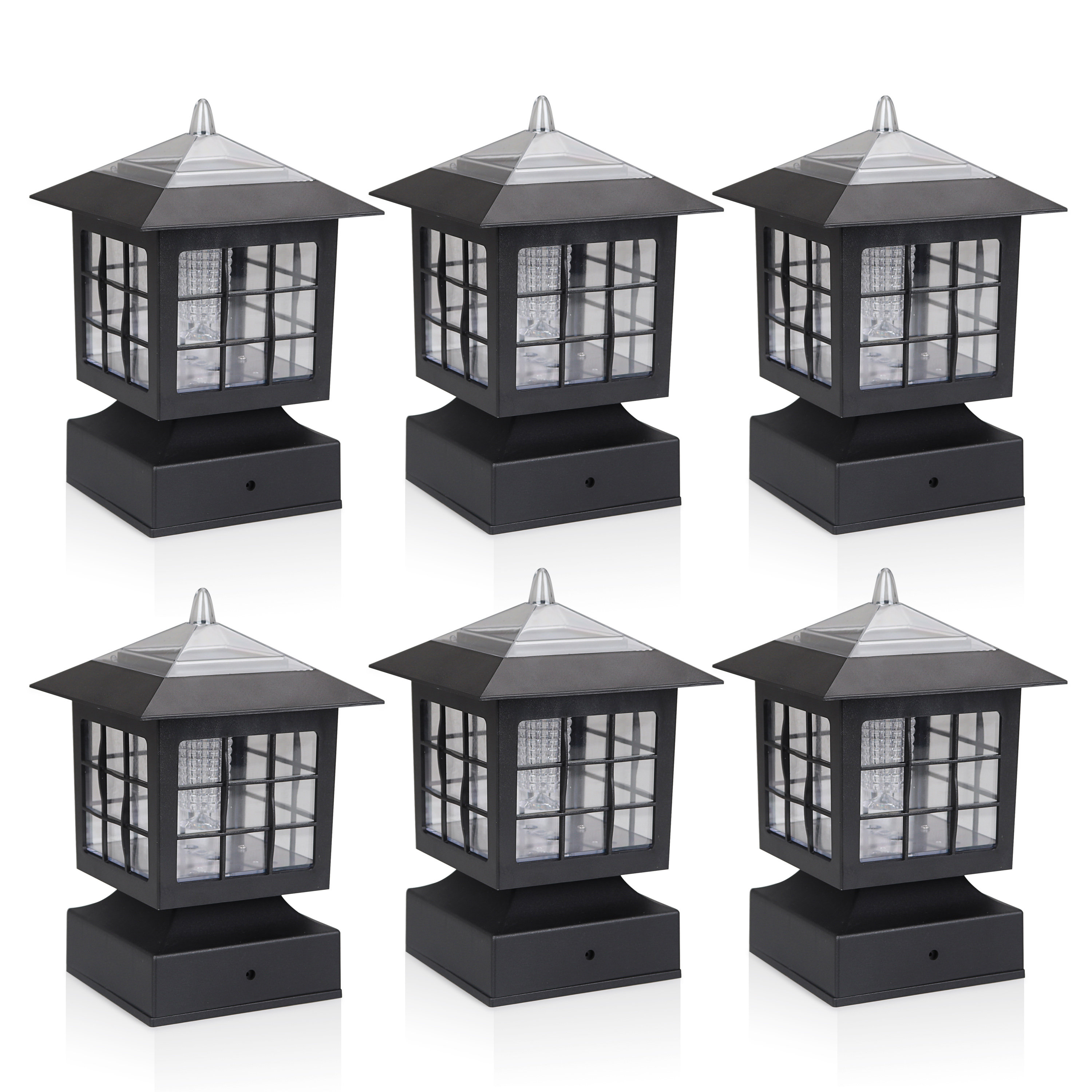 KMC KMC LIGHTING KS101X6 Solar Post Cap Lights Solar Post Lights 4X4 ...