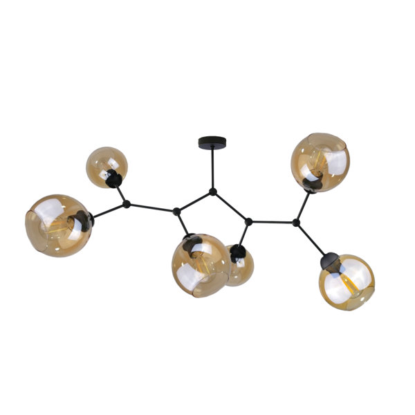 Corrigan Studio Geri Glass Semi Flush Mount | Wayfair.co.uk
