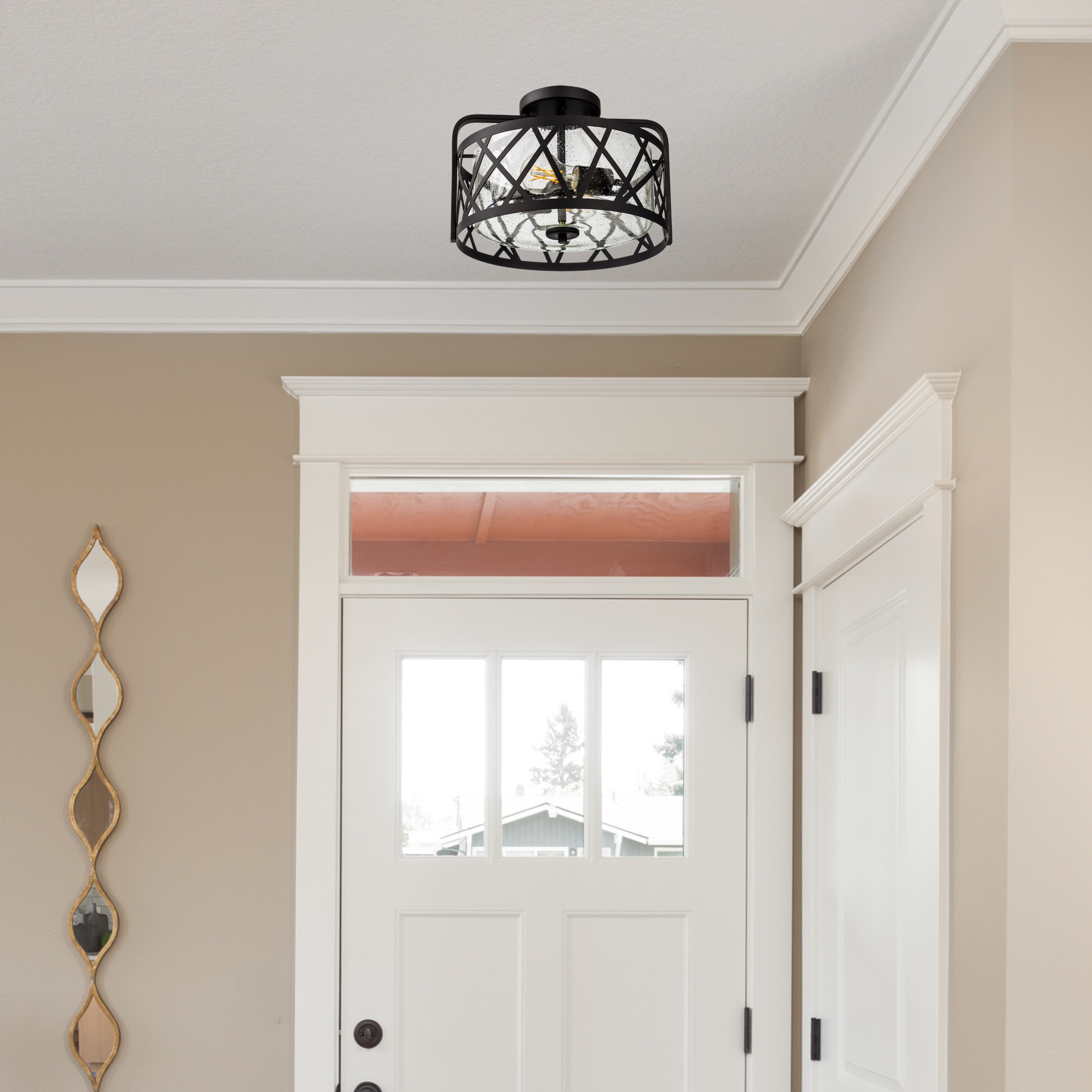 17 Stories Colrain 2-Light 13'' Flush Mount - Wayfair Canada