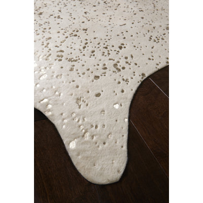 17 Stories Ivory/Champagne Rug & Reviews | Wayfair