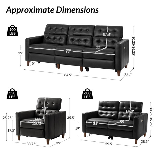 Red Barrel Studio® Peele Power Sectional Sofa | Wayfair