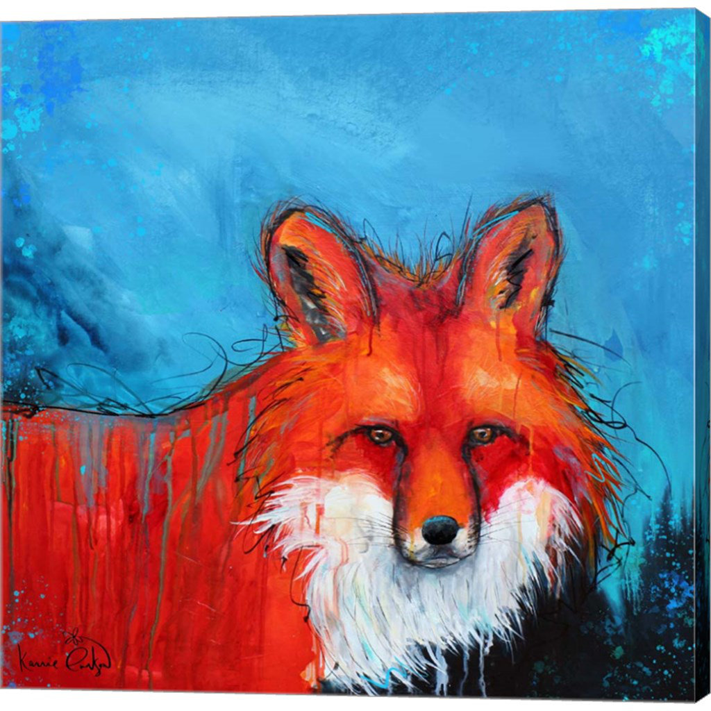 Loon Peak® Red Fox by Karrie Evenson - Wrapped Canvas Graphic Art | Wayfair