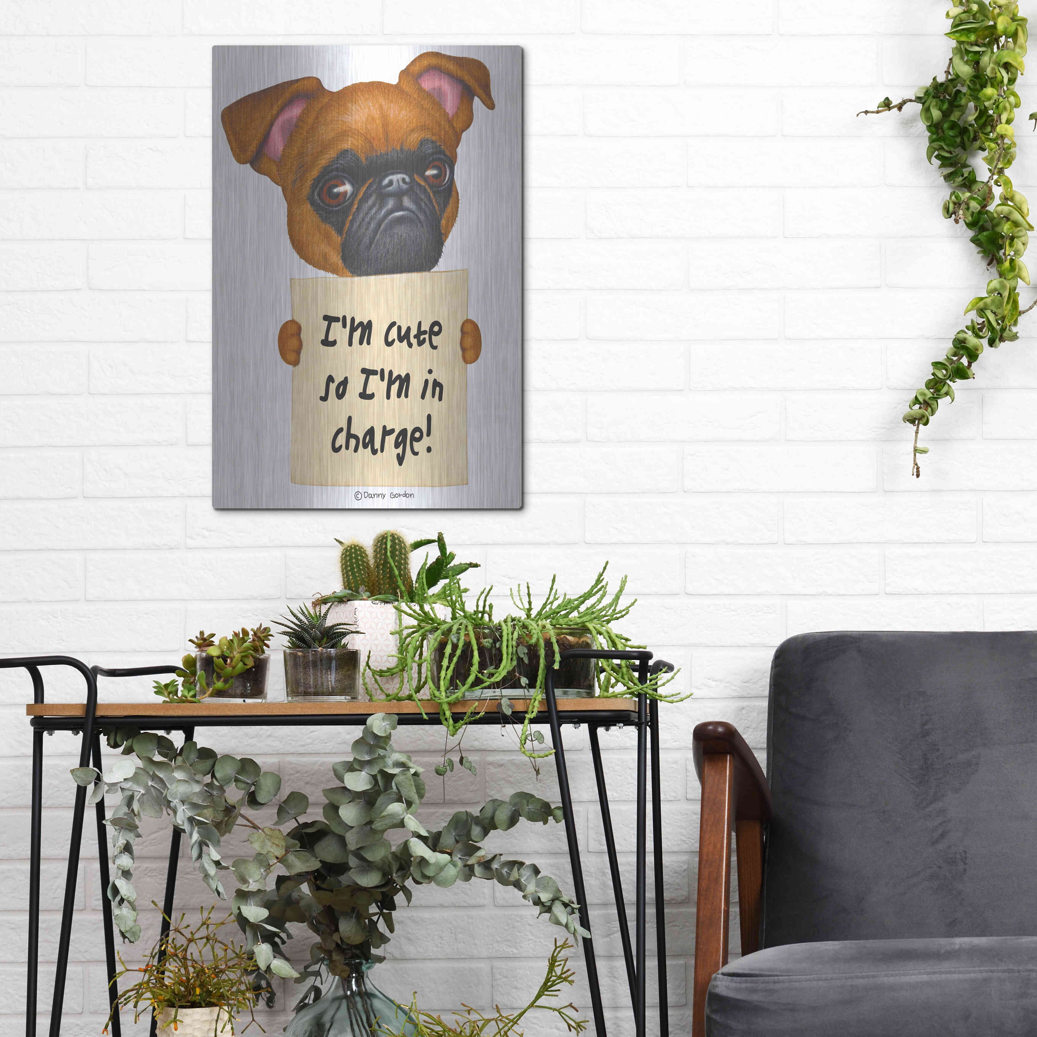 Red Barrel Studio® 'Gretta BRUSSELS GRIFFON' by Danny Gordon Art, Metal ...
