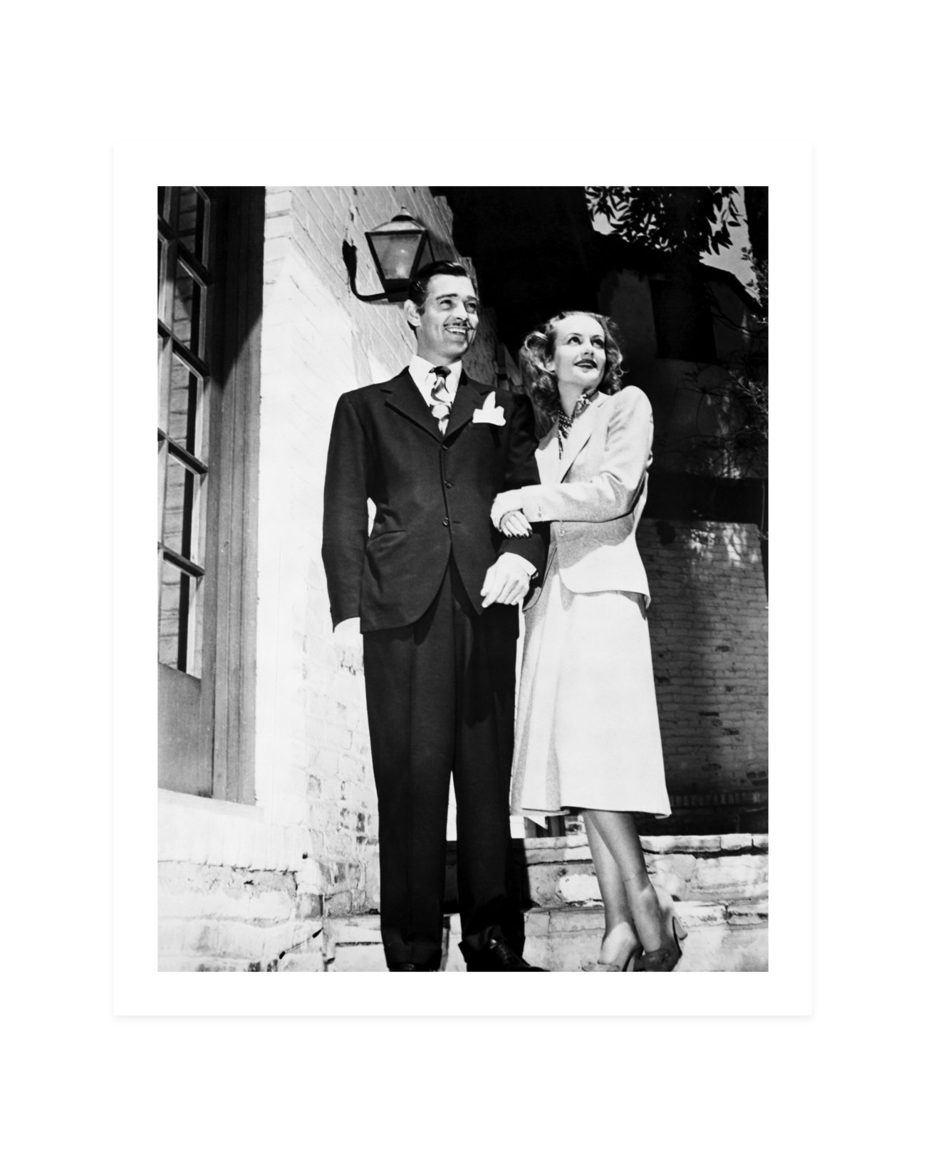 Globe Photos Entertainment Smiling Carole Lombard With Clark Gable ...