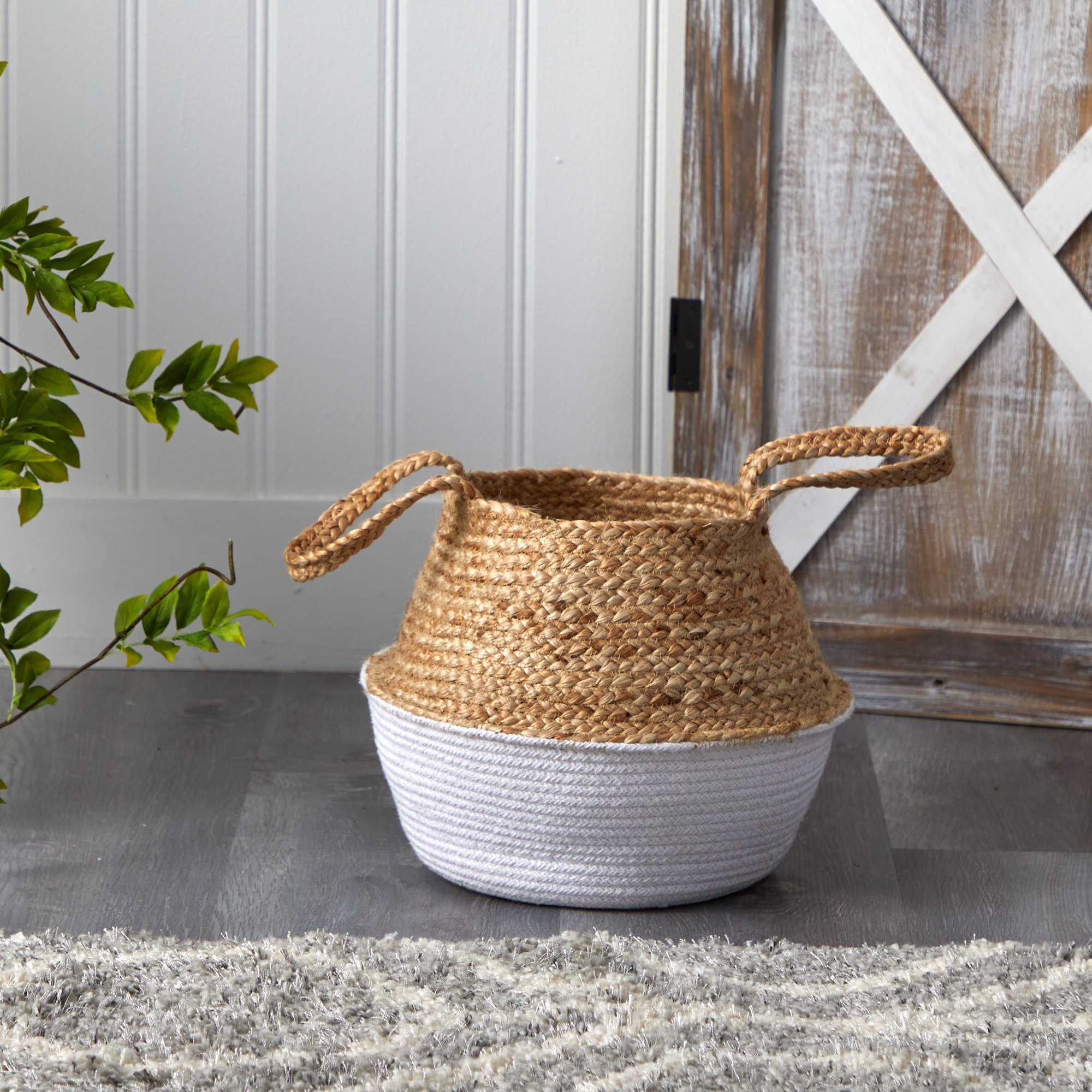 Highland Dunes Ammarah Natural Fibers Cachepot | Wayfair