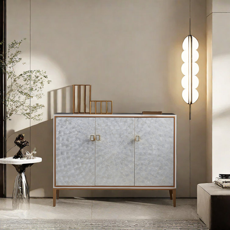 BEMA STONE LLC Shell-Painted Accent Cabinet | Wayfair