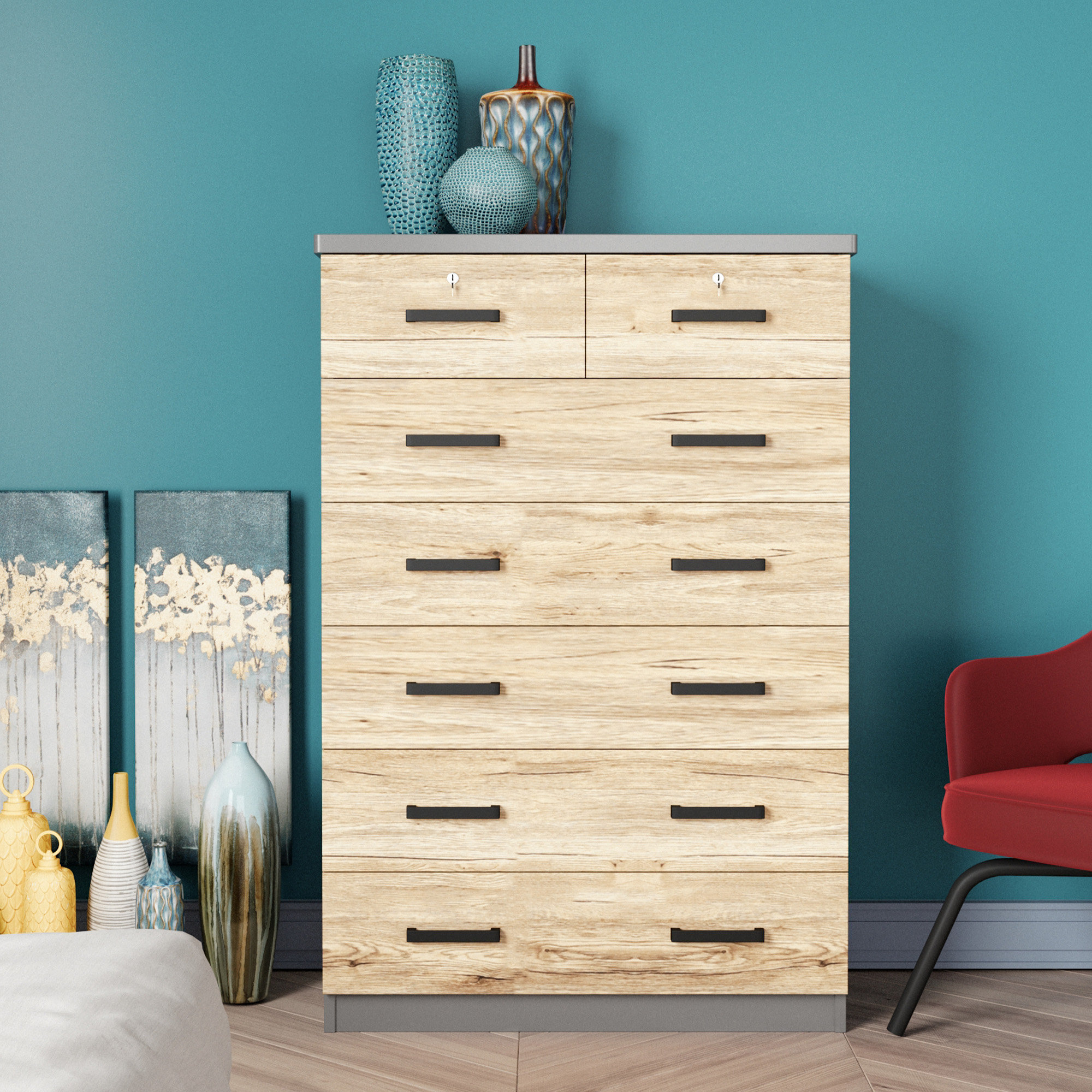 Ebern Designs McGreggor 7 - Drawer Dresser & Reviews | Wayfair
