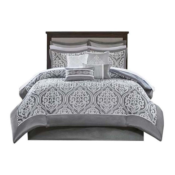 Gracie Mills Stanton Traditional 24-Piece Damask Room in a Bag | Wayfair