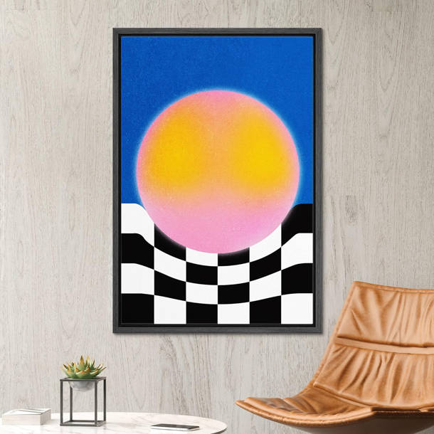 IDEA4WALL Abstract Vibrant Color Blocks " Mid-Century Colorful Polygon ...