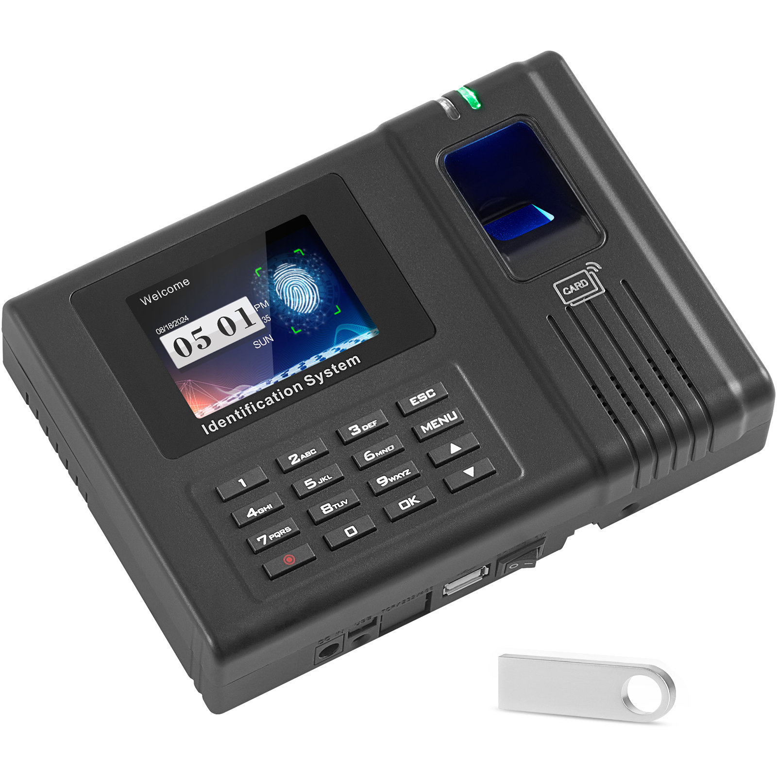 Latitude Run® Time Clock, Employee Attendance Machine with Fingerprint ...