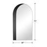 Ebern Designs Arch Metal Full Length Mirror Freestanding Mirror Wall ...