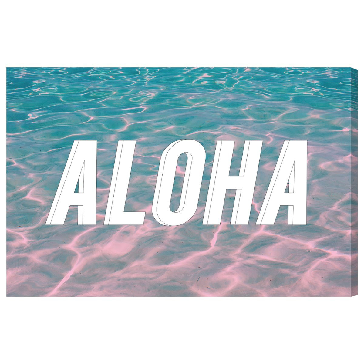 Ivy Bronx Aloha - Wrapped Canvas Textual Art Print | Wayfair