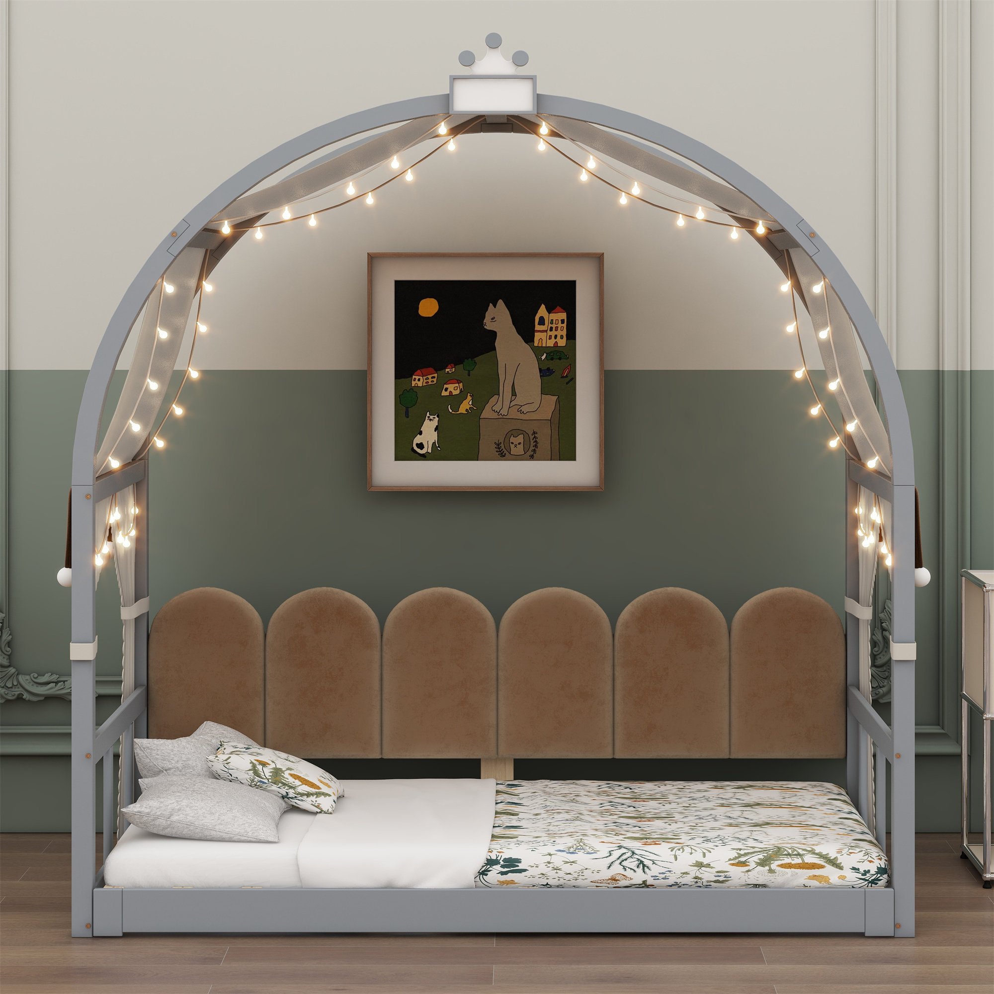 Harper Orchard Extended Bed With Arched Roof And Trundle | Wayfair
