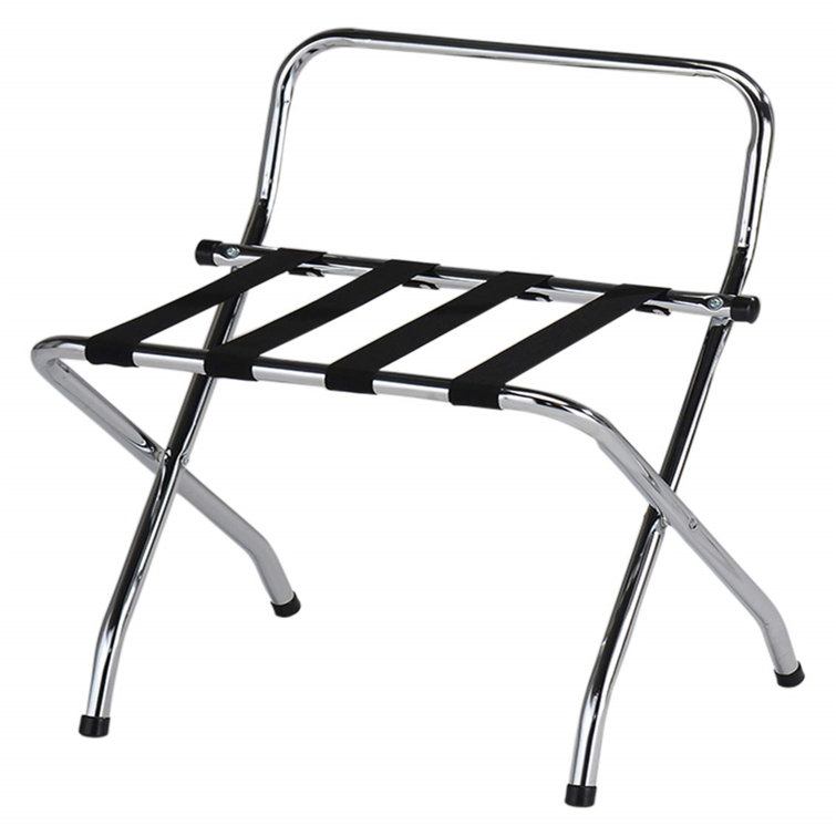 InRoom Designs Folding Chrome Metal Luggage Rack & Reviews - Wayfair Canada
