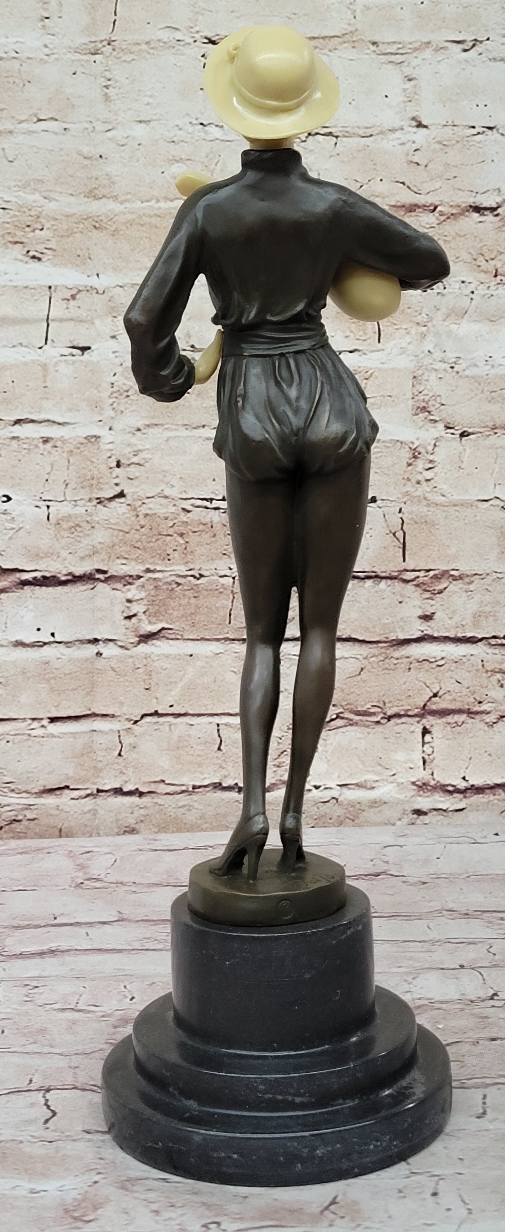 Red Barrel Studio® Hot Cast Bronze Mandolin Guitar Player Sculpture ...