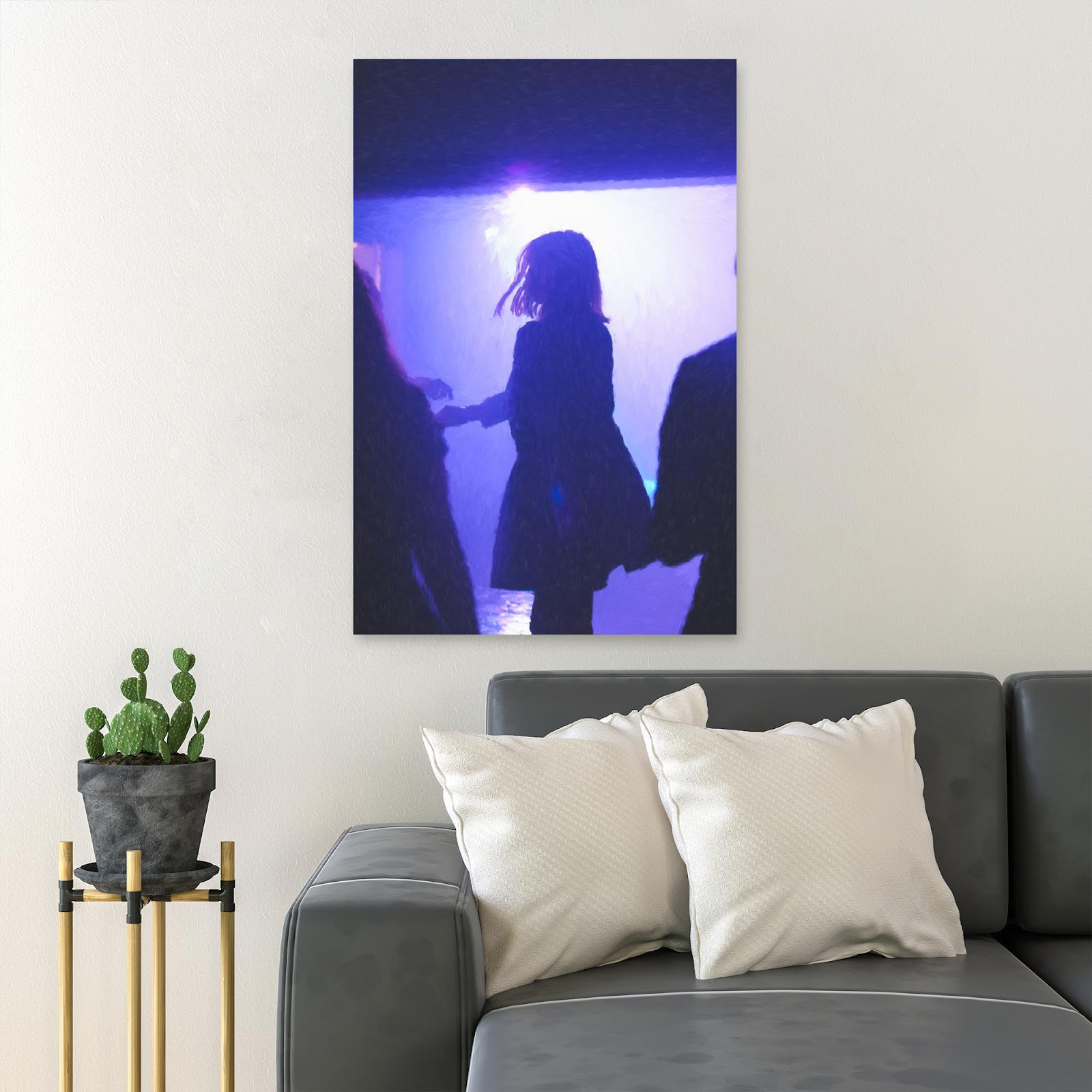 Red Barrel Studio® Silhouette Of Dancing Woman - 1 Piece Rectangle ...