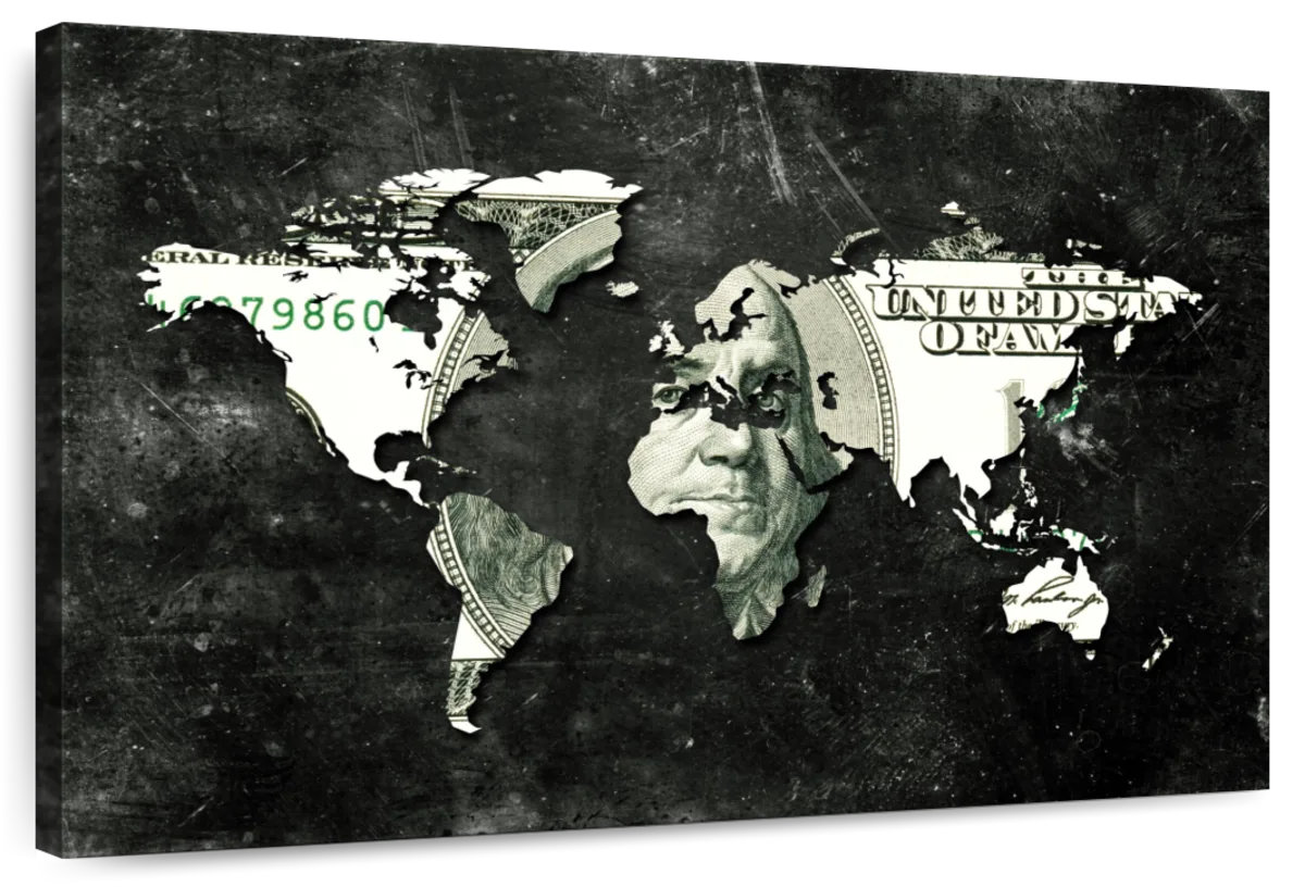 Elephant Stock US Dollar World Map | Wayfair