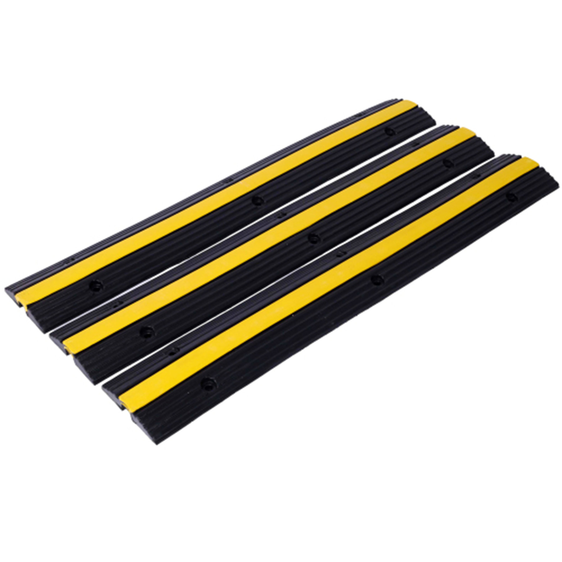 DAMALU Cable Protector Ramp Rubber Speed Bumps 2 Pack of 1 Channel ...