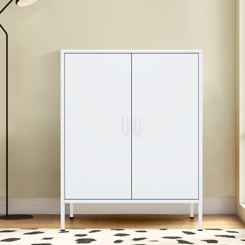 Inbox Zero Janay 31.5'' Wide 2 - Shelf Storage Cabinet | Wayfair