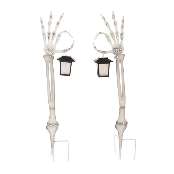 Plow & Hearth 2 Piece Skeleton Arm Garden Stake & Reviews | Wayfair