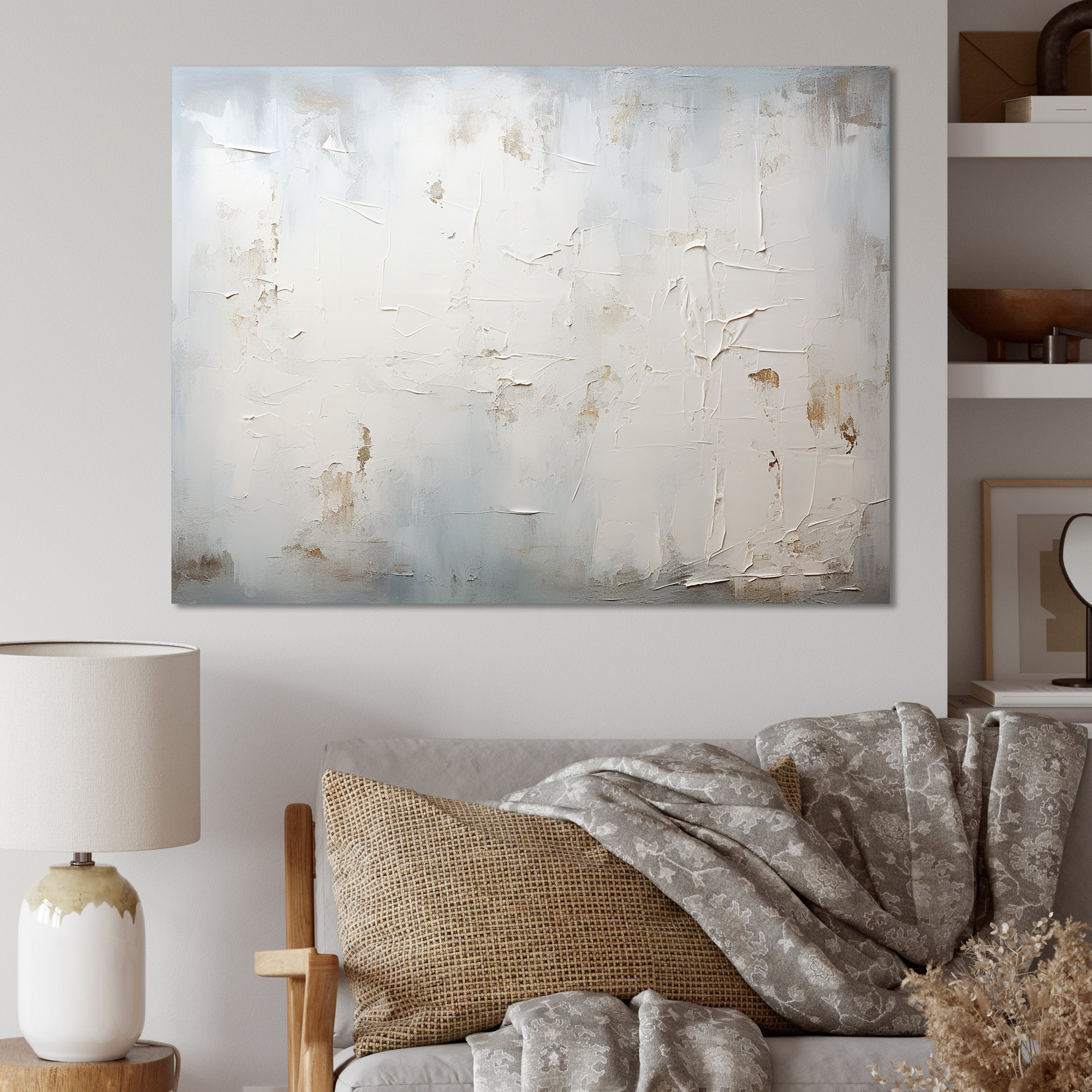 Wrought Studio™ Abstract Empty Canvas Horizon - Minimalism Wall Art ...