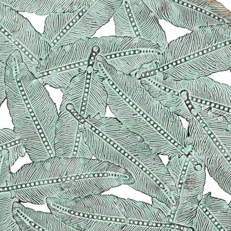 Bay Isle Home™ Textured Feather 3-piece Metal Disc Wall Décor Set ...