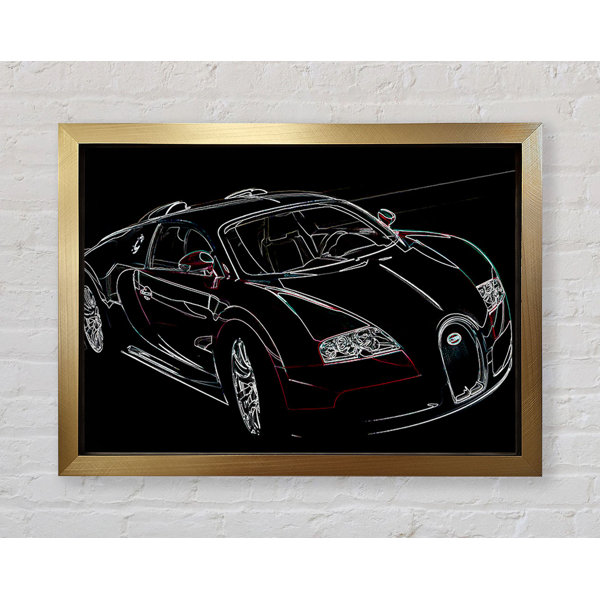 Bright Star Bugatti Veyron Front - Single Picture Frame Print | Wayfair ...