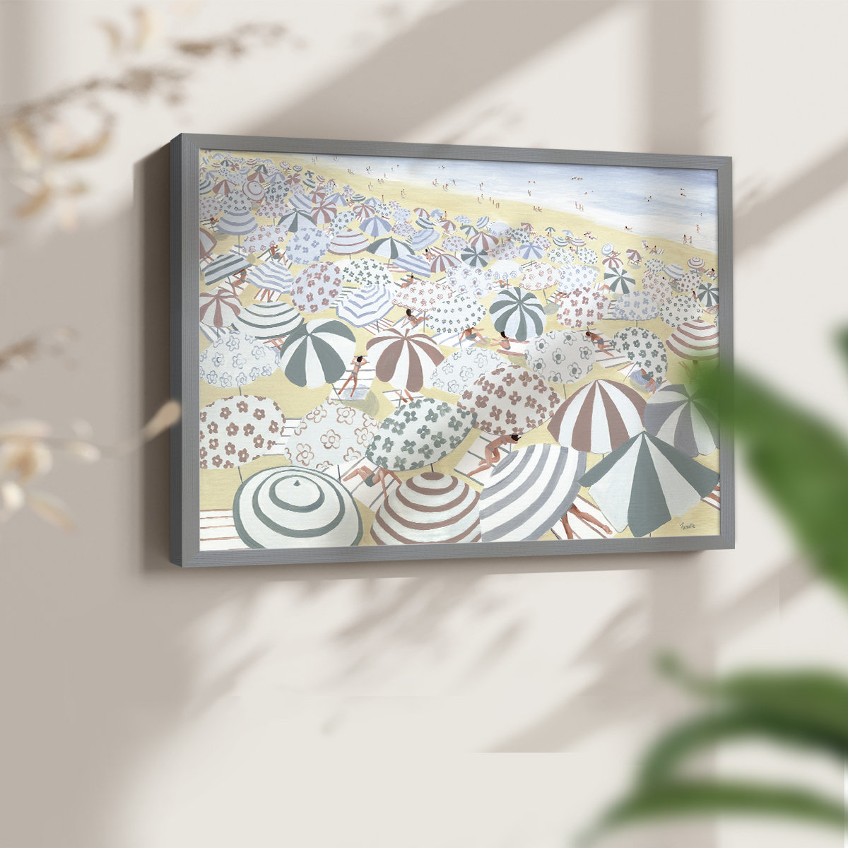 Highland Dunes Subtle Beach -Framed Print - Restickable | Wayfair