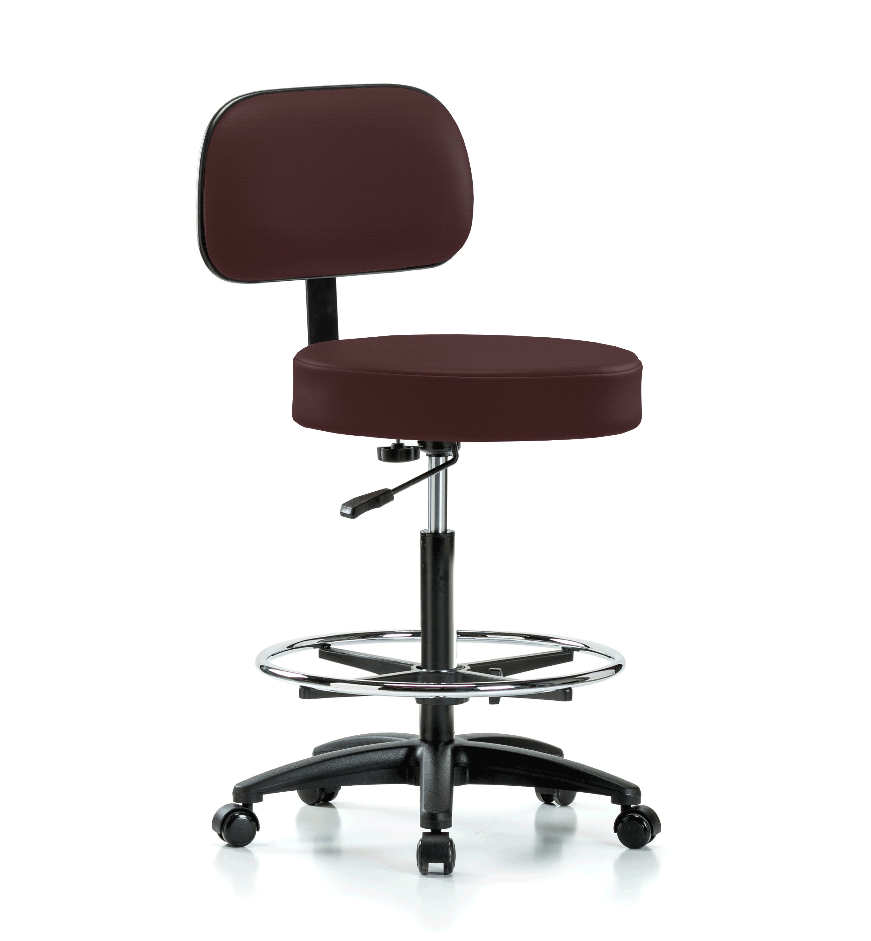 Perch Chairs & Stools Height Adjustable Exam Stool with Basic Backrest ...