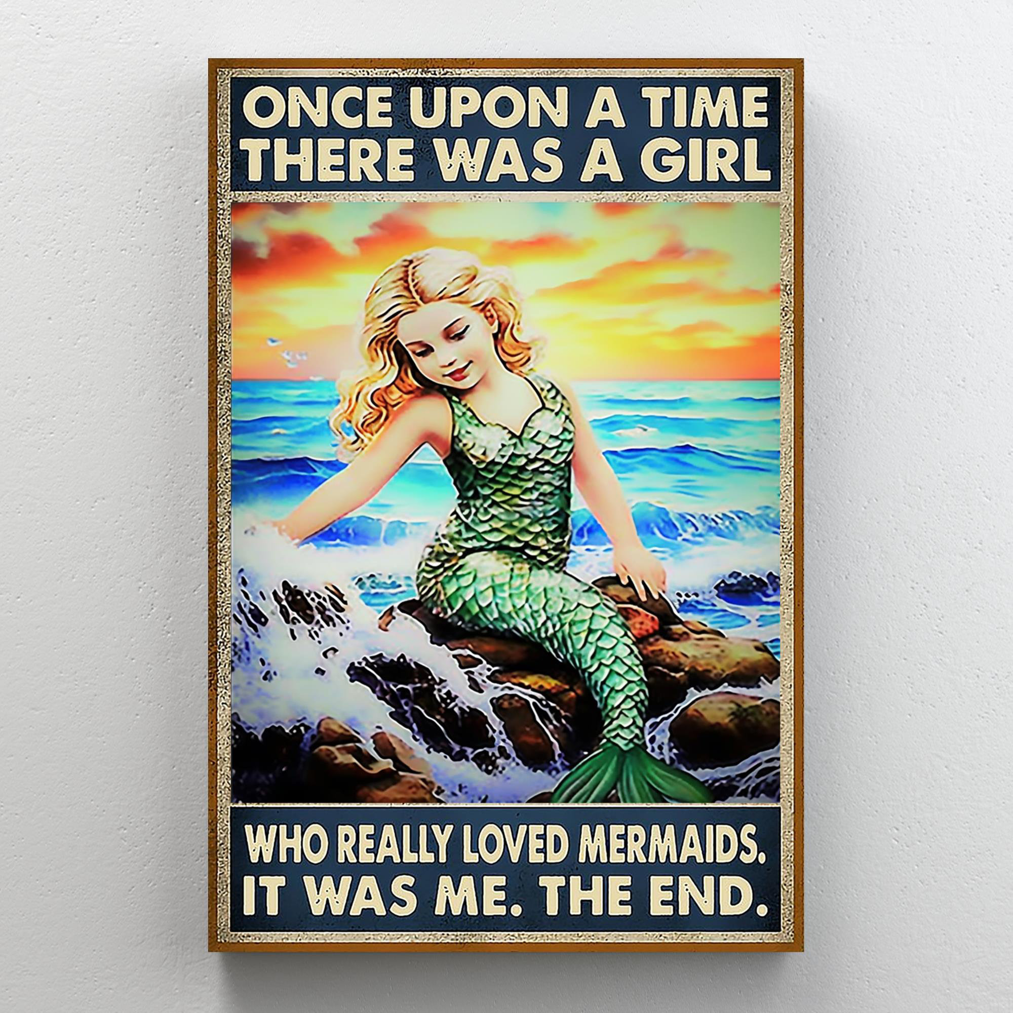 Trinx Kuol A Girl Who Really Loved Mermaids On Canvas Graphic Art ...