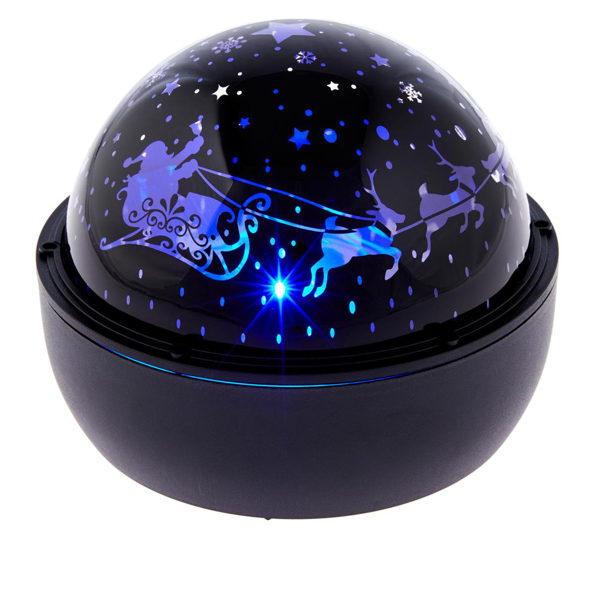 The Holiday Aisle® Rotating Santa And Sleigh Carousel Light & Reviews ...