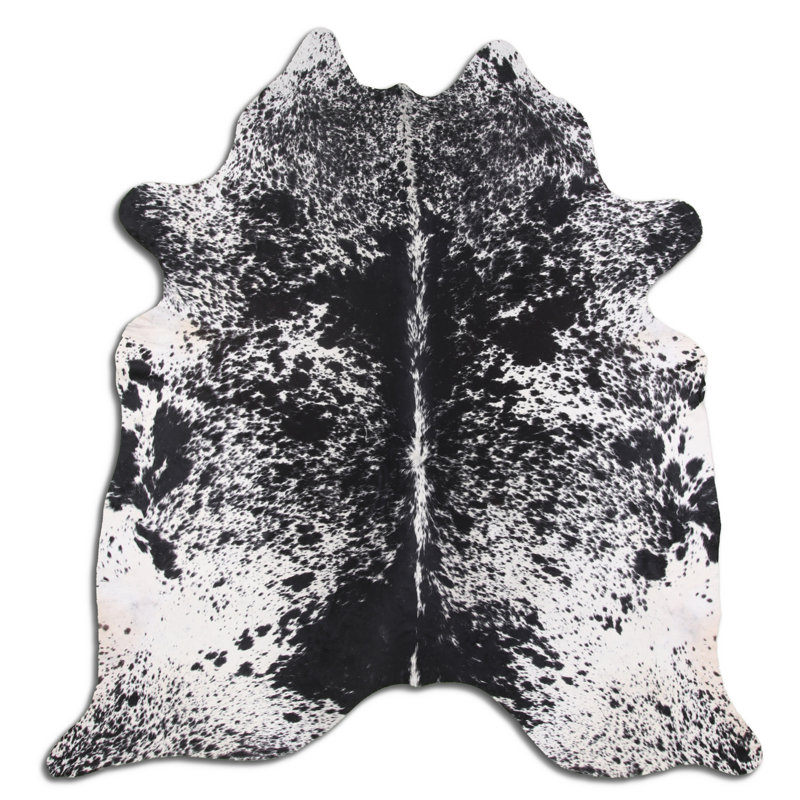RugAddiction Animal Print Handmade Cowhide Black Area Rug | Wayfair