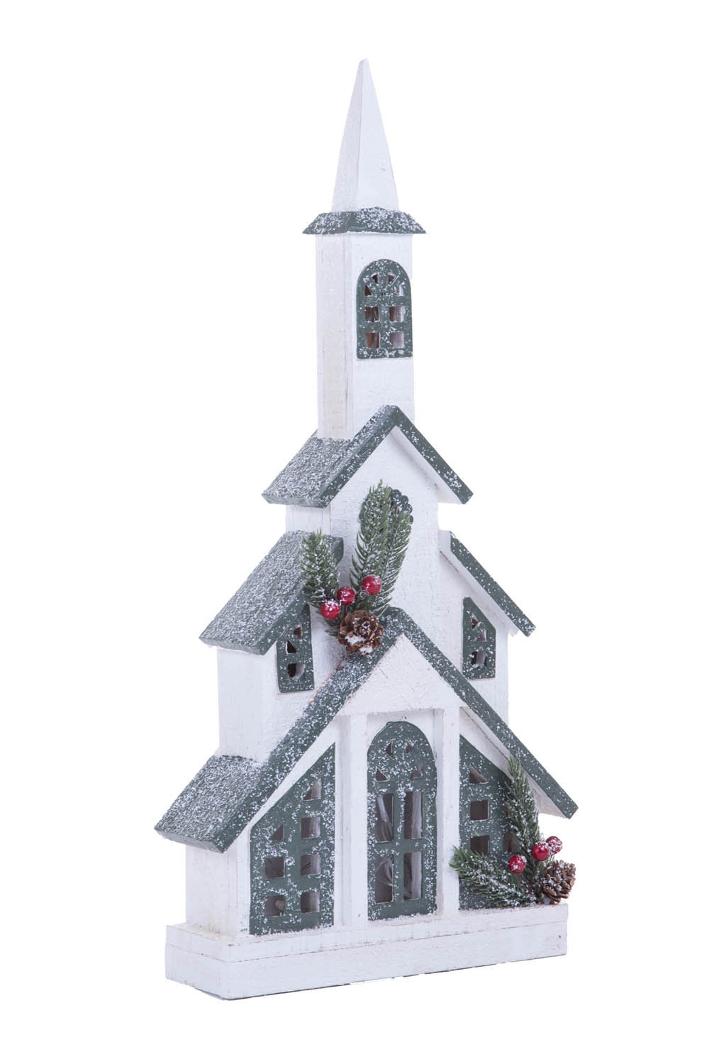 The Holiday Aisle® White Winter LED Church | Wayfair