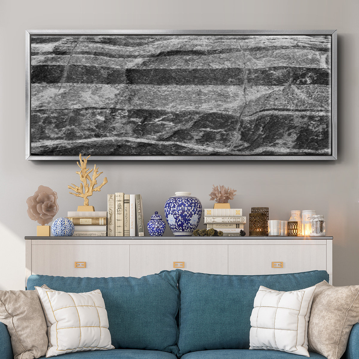 Wexford Home Found Textures XI- Framed Canvas | Wayfair