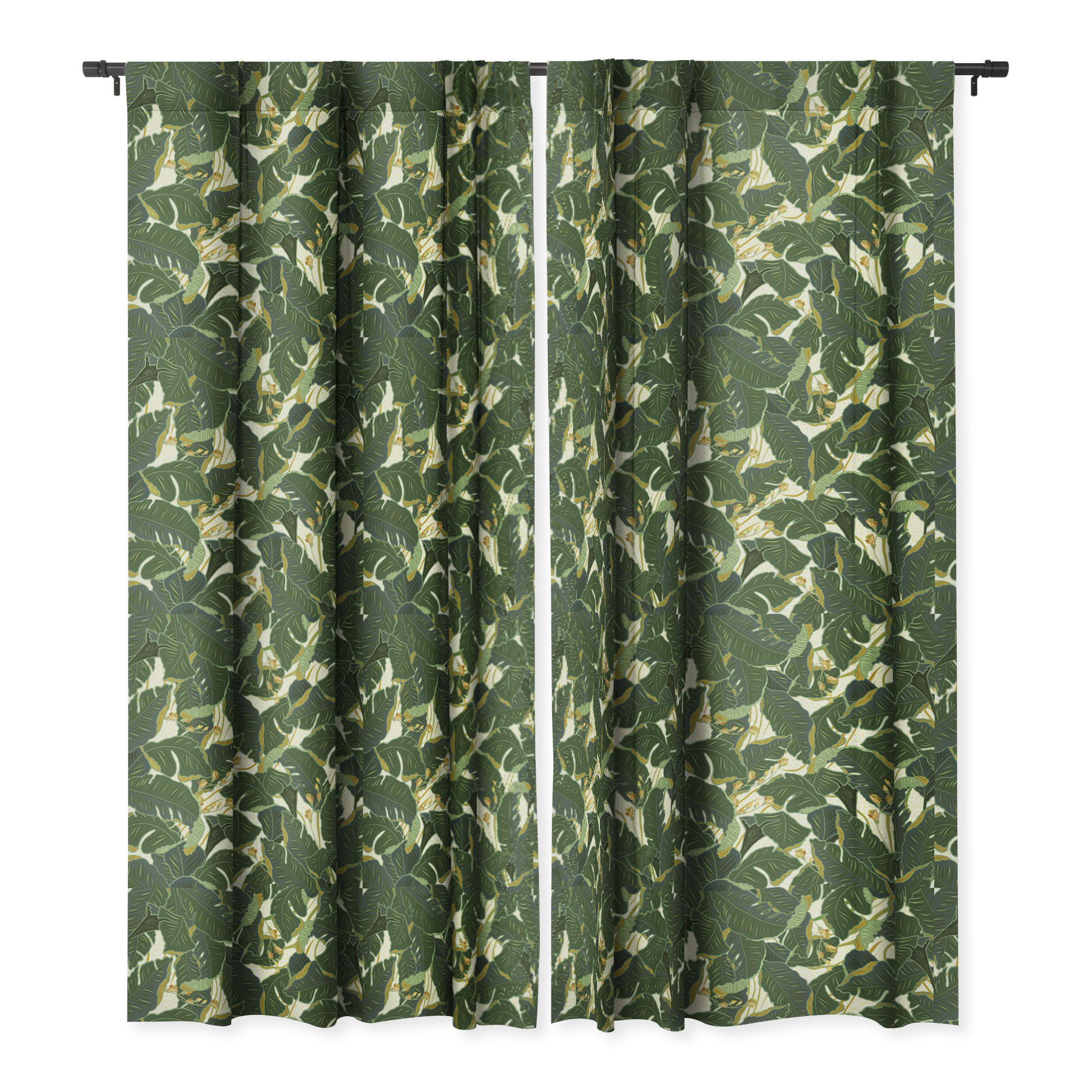 Deny Designs Iveta Abolina Jungle Polka 1pc Blackout Window Curtain ...