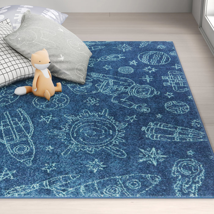 Mason & Marbles Rolde Rocket Ship Kids Rug & Reviews | Wayfair