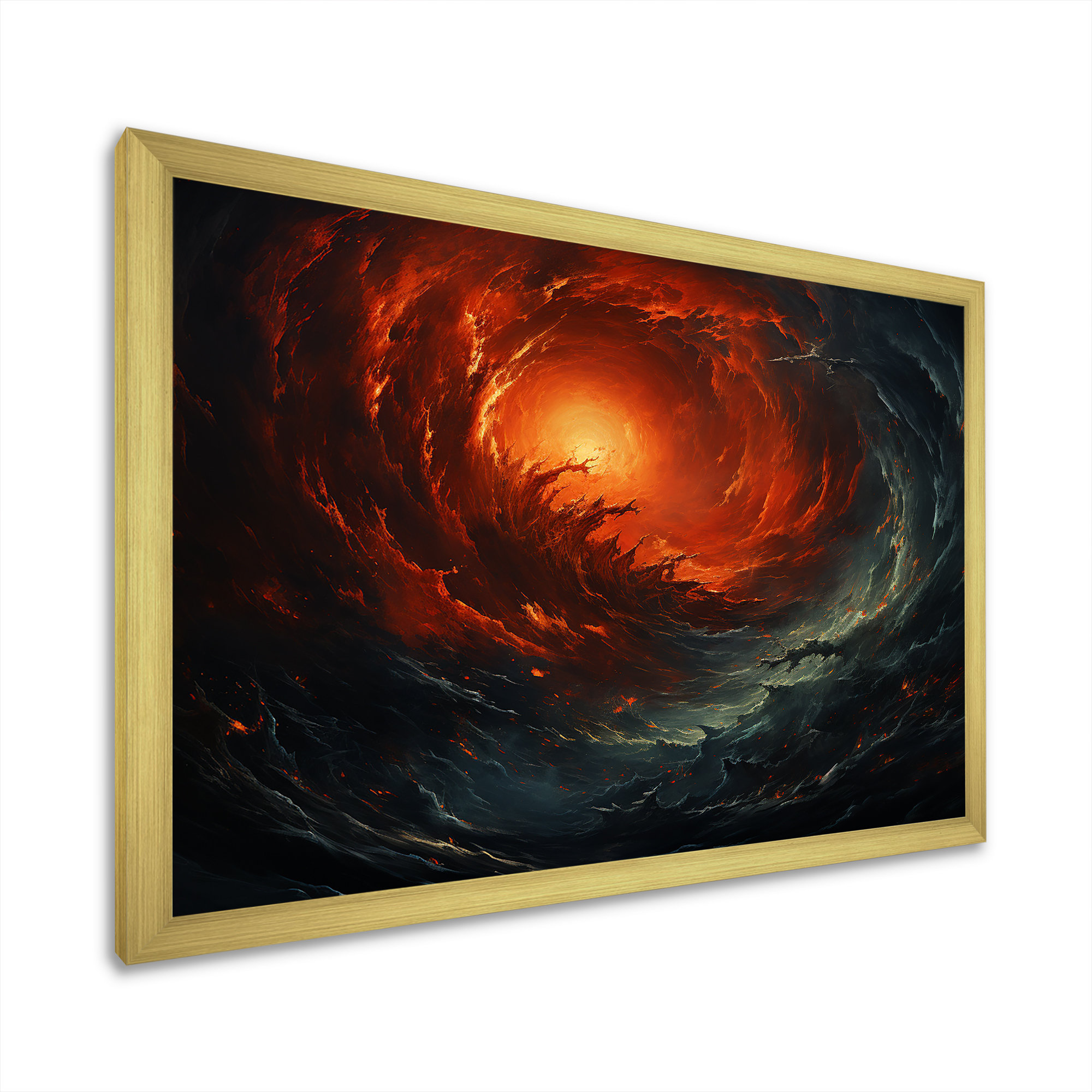 Design Art Infernal Inflection Spiral - Abstract Spirals Canvas Wall ...