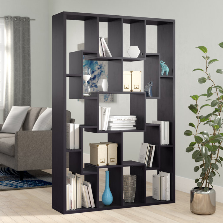 Blue Elephant 181cm H x 118cm W Geometric Bookcase & Reviews | Wayfair ...
