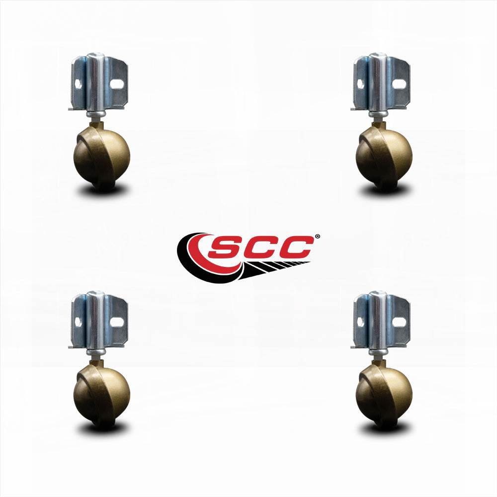 Service Caster 2 Inch Windsor Antique Metal Ball Caster – Corner Mount ...