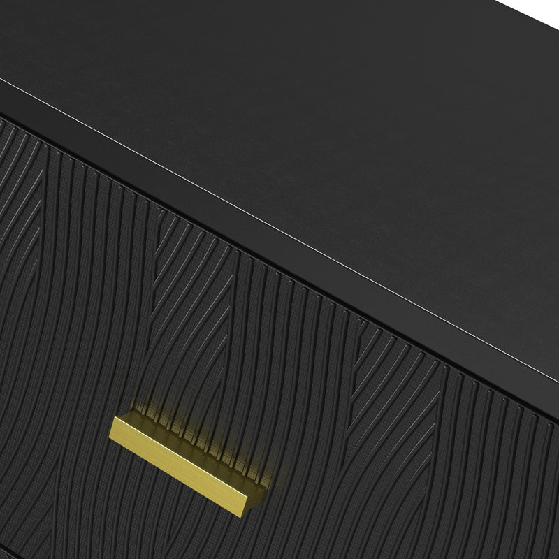 The Twillery Co. Kajana 2 Drawer Glam Nightstand & Reviews | Wayfair