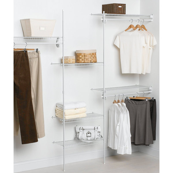 ClosetMaid 60" W - 96" W Wire Closet Organizer Kit & Reviews | Wayfair