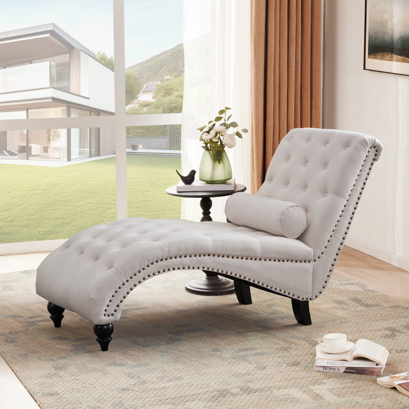 Lark Manor™ Ameerat Tufted Armless Chaise Lounge & Reviews | Wayfair