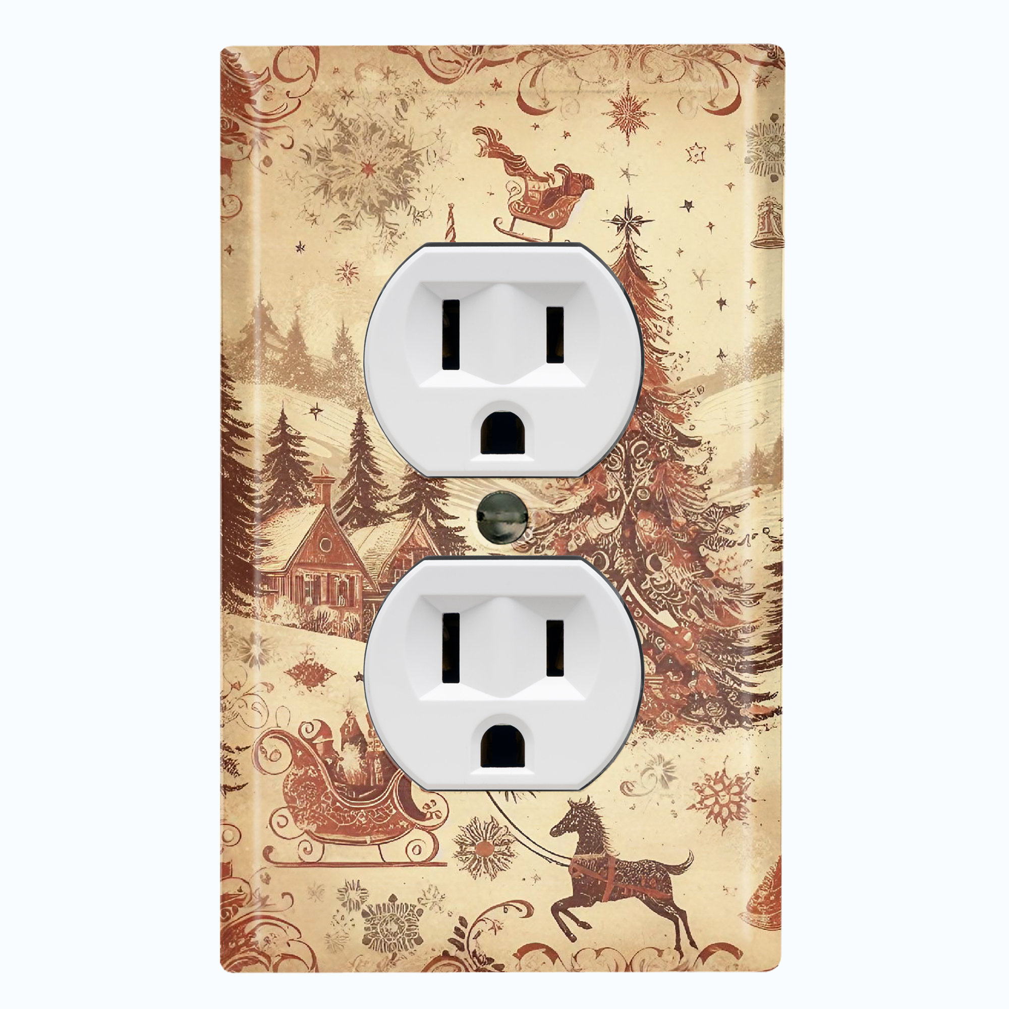 WorldAcc North Pole Christmas Tree Snow Town Nature Themed 1 - Gang ...