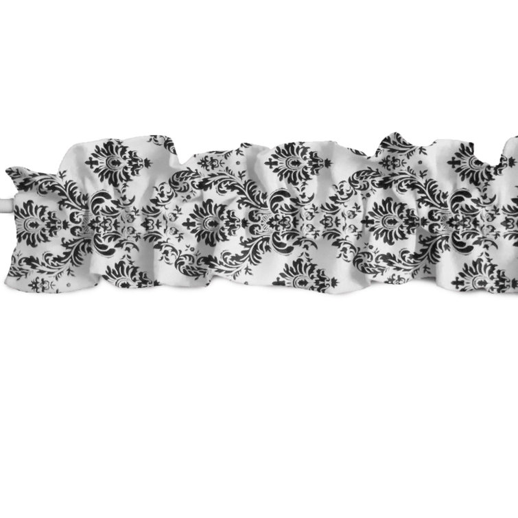 lovemyfabric Damask Tailored Window Valance | Wayfair